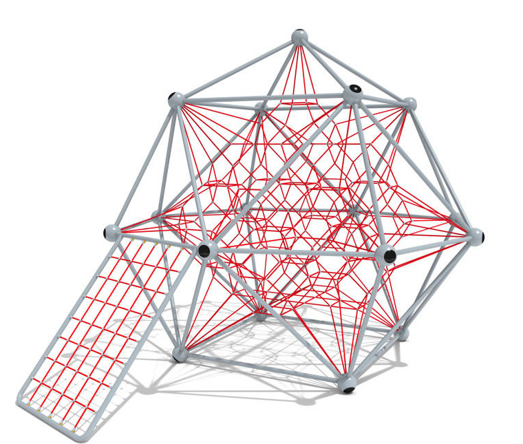 Geometric Rope Climbing Dome – Multi-Level 3D Adventure Frame - outdoor ...