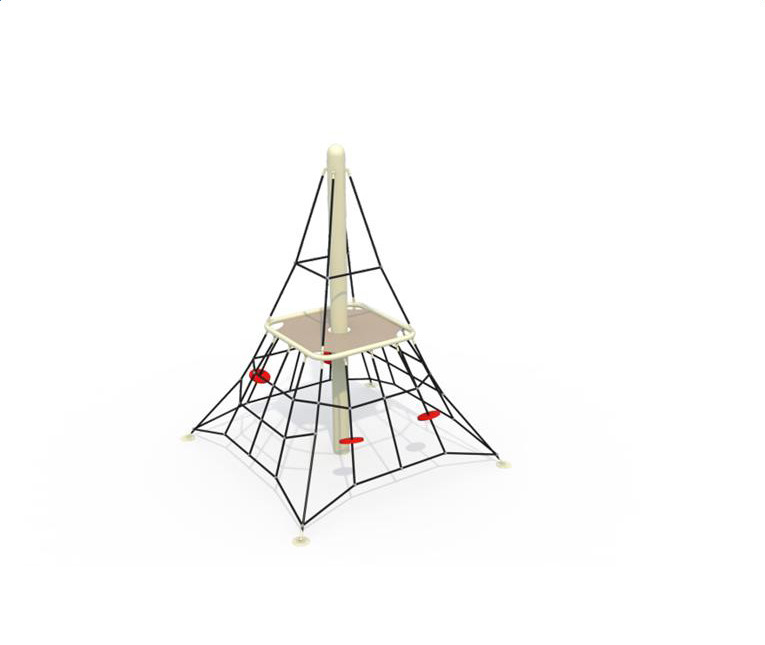 Pyramid Climbing Net – Outdoor Rope Play Tower (2.8m Height) - outdoor ...