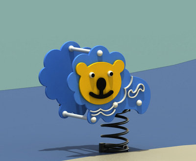 PE Lion Spring Rider – King of the Playground Jungle - outdoor play ...
